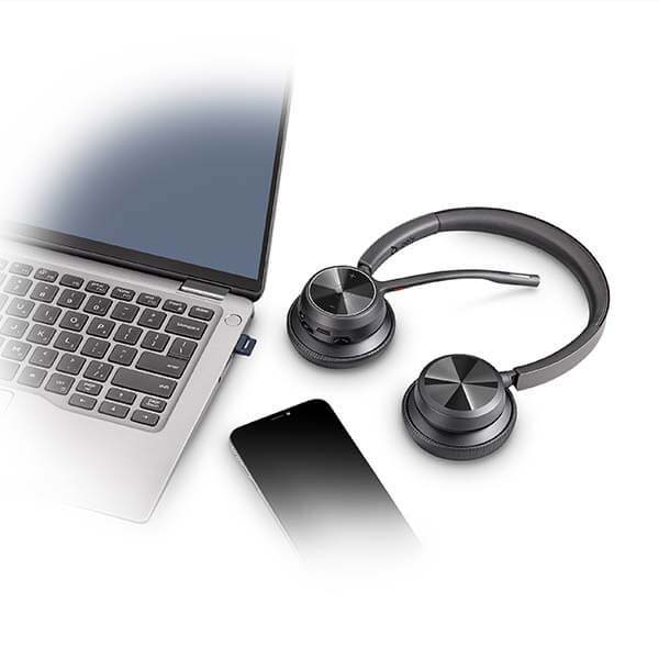 Poly Voyager 4320 UC Wireless Headset with Charge Stand, Microsoft ...